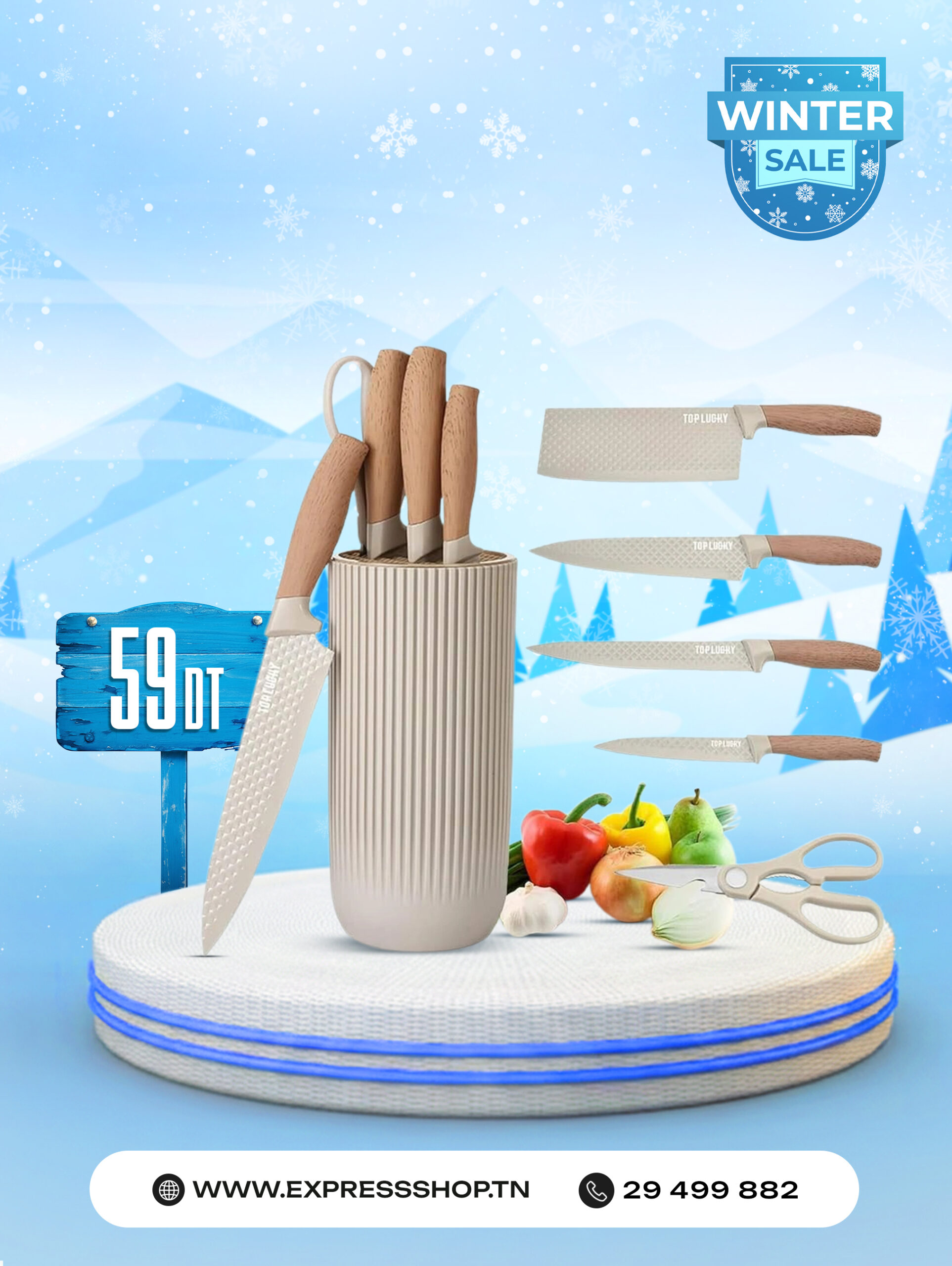 T Order - BLITZ - Variation: BLITZ Retrosohoo Set de 5 Couteaux de ...